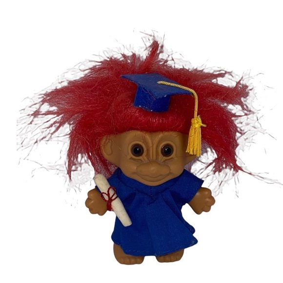 Russ | Toys | Graduation Troll Vintage Russ 4 Blue Robe Red Hair | Poshmark